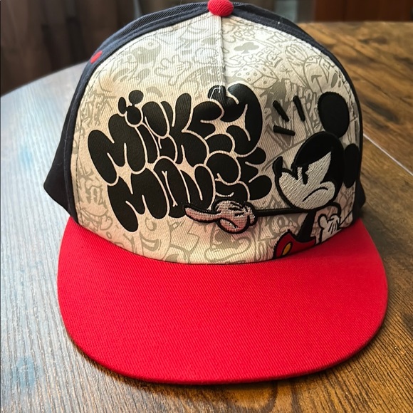 Disney | Accessories | Disney Red And Black Snapback Hat | Poshmark
